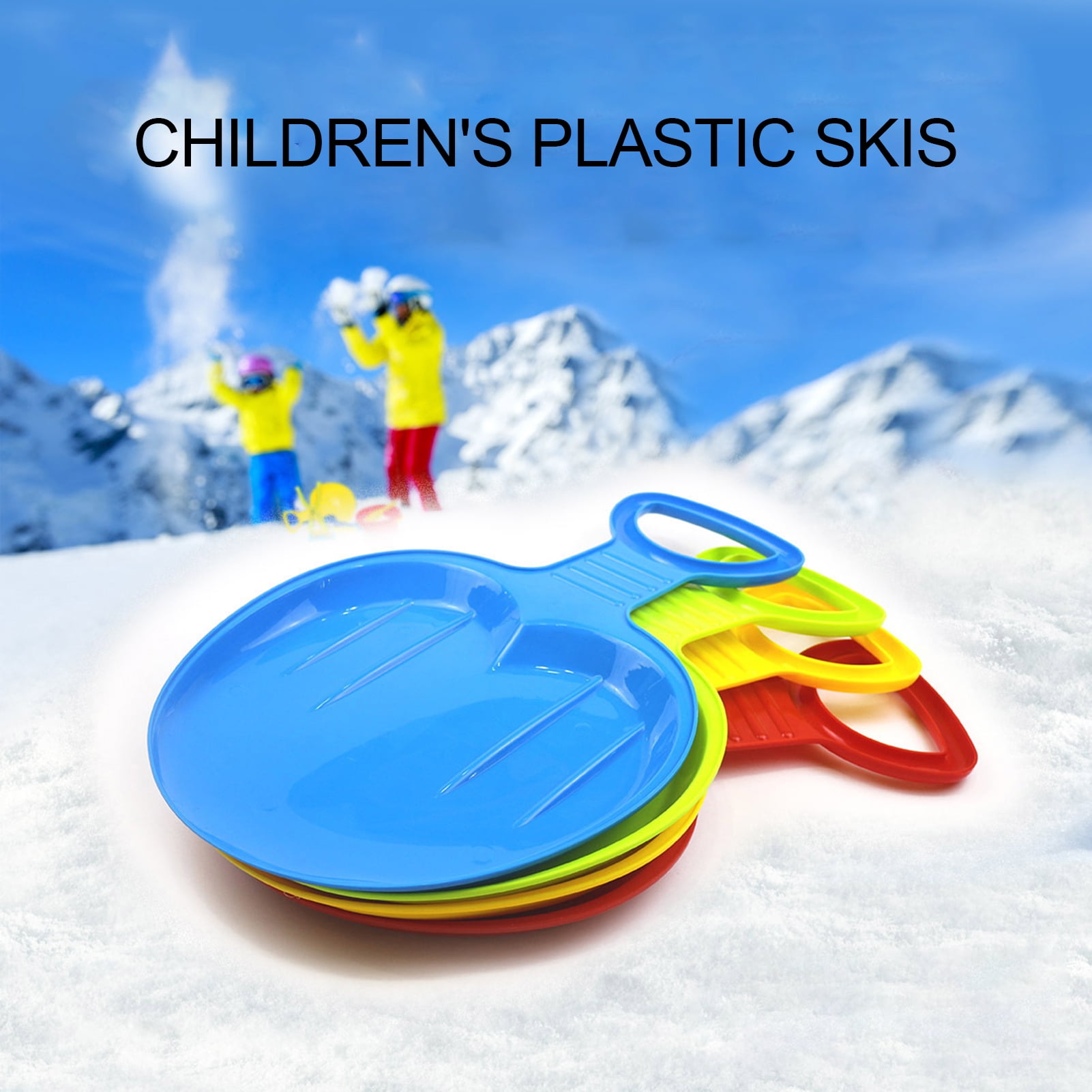 Cheers.US Children Outdoor Winter Snow Sand Board Lawn Snow Sled Sledge ...