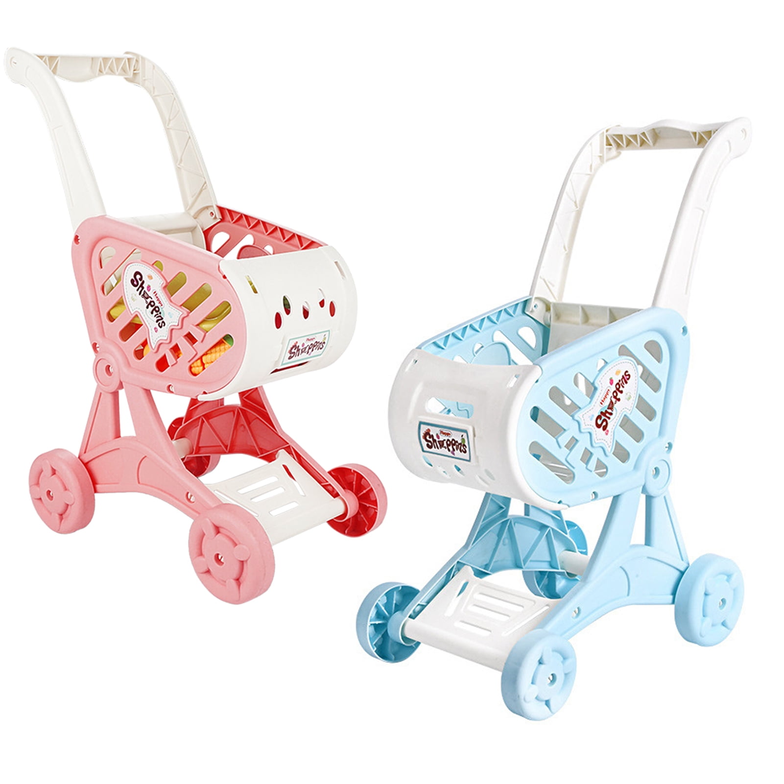 Cheers.US Children Shopping Cart Trolley Play Includes Toy Grocery ...