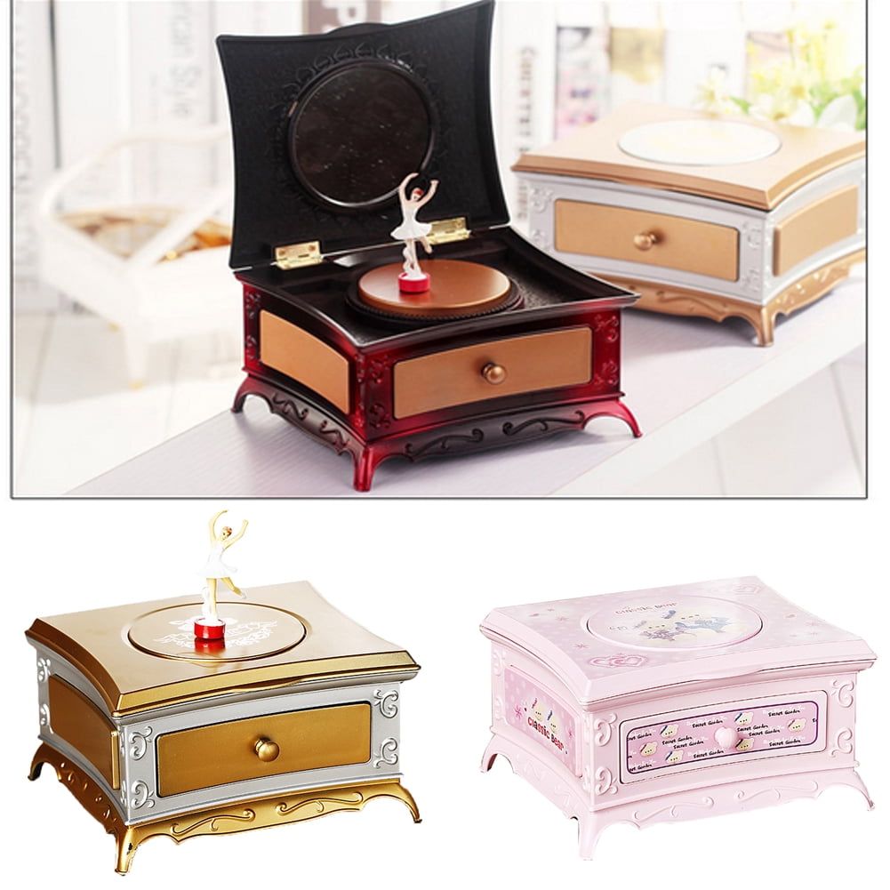 Cheers.US Classic Dresser Rotating Girl Music Box Musical Jewelry ...