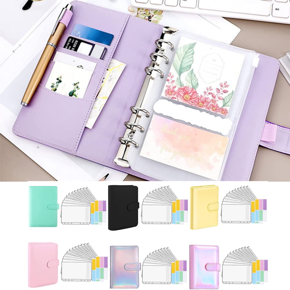 Cheers.US Clear Plastic A6 Binder Envelopes with PU Leather 10 x ...