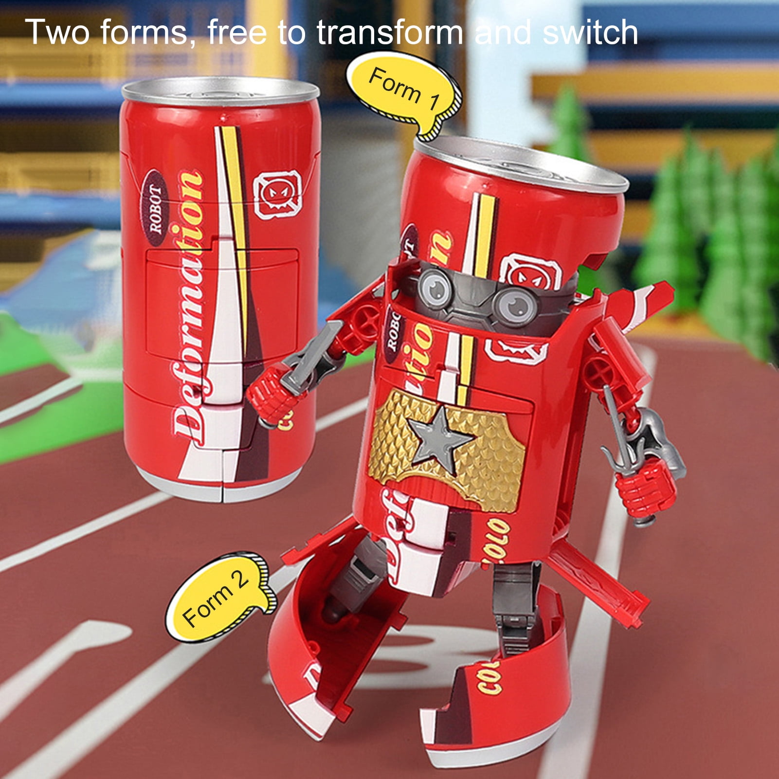 Cheers US Coke cans Deformation Animation Cartoon Simulation Robot Toy ...