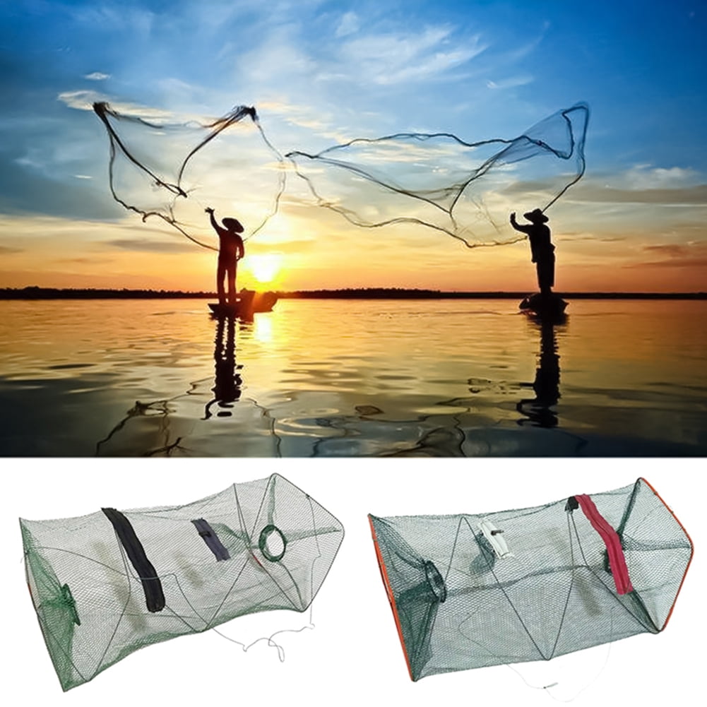Cheers.US Crab Trap Bait Lobster Crawfish Shrimp Portable Folded Cast ...