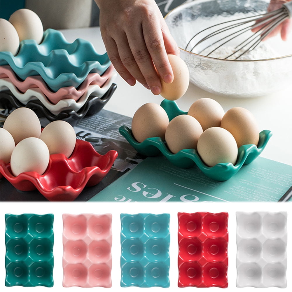 Cheers.US Cups Egg Tray, 6 Cups Eggs Dispenser, Egg Holder Set Kitchen ...