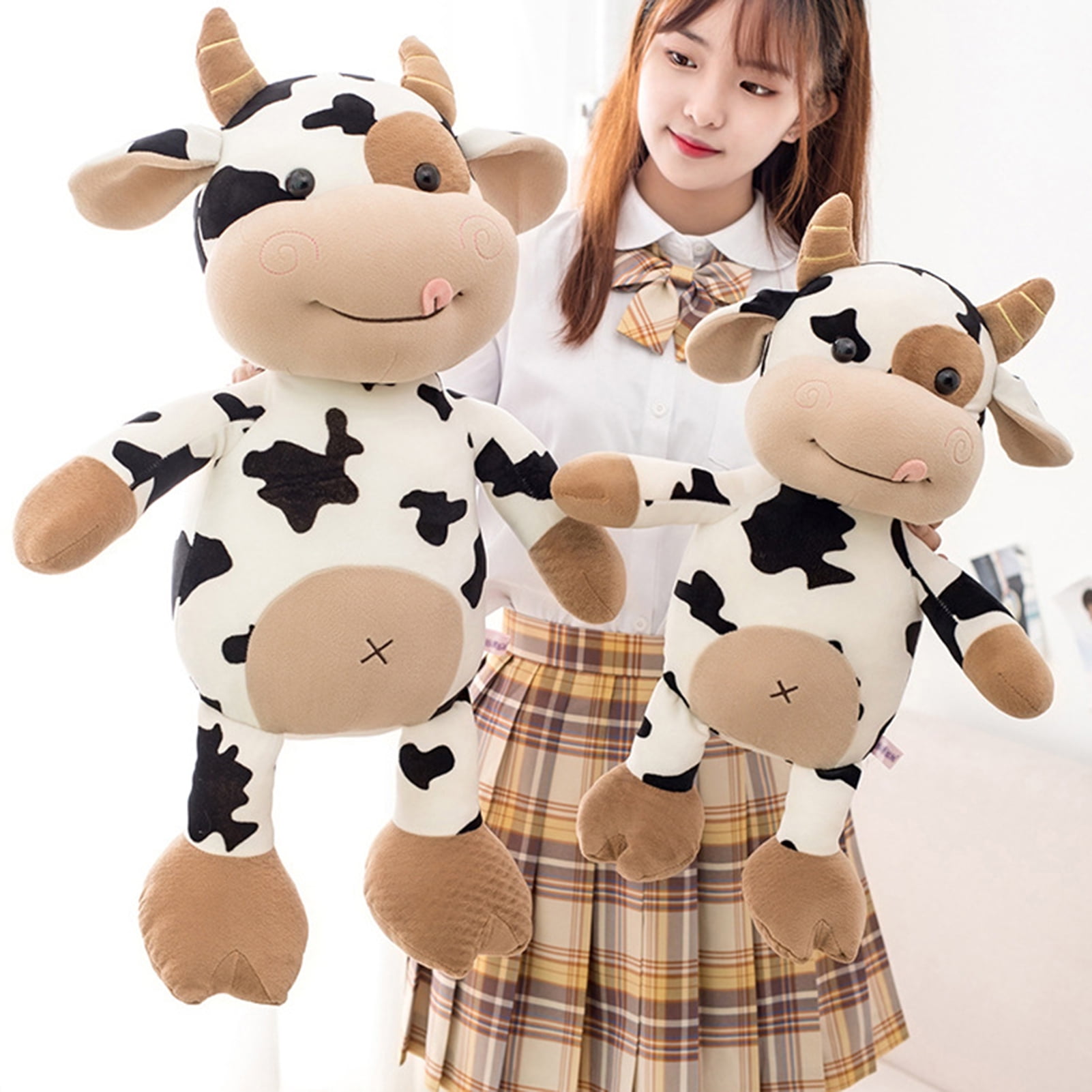 Cheers.US Cute Cow Cartoon Plush Animal Toy Kawaii Cattle , Soft ...