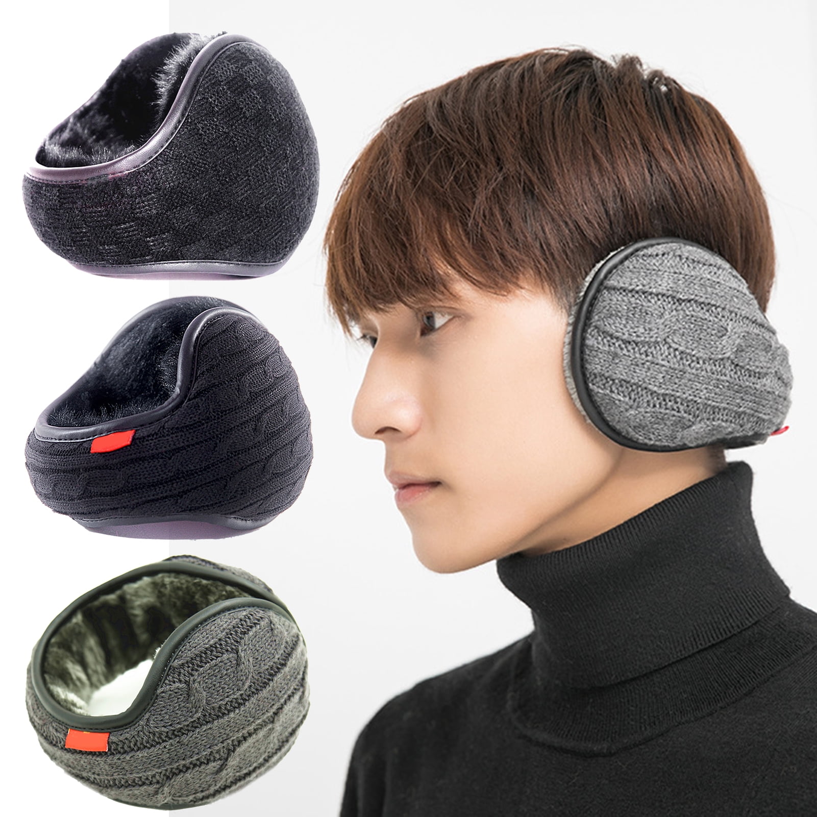 Cheers.US Ear Muffs For Winter Men, Fleece Ear Warmers Winter Warm ...