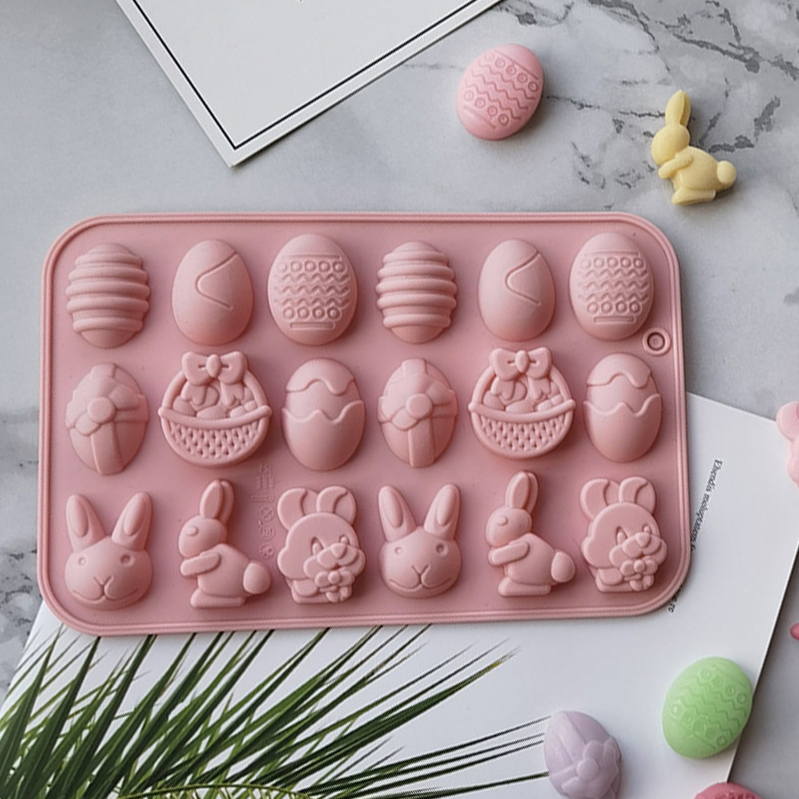 Cheers US Easter Mold Easter Egg Mold Rabbit Mould Duck Resin Chocolate ...