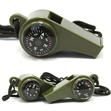 TIKA 7-in-1 Survival Whistle Kit - Outdoor Gear with Compass, LED Light ...
