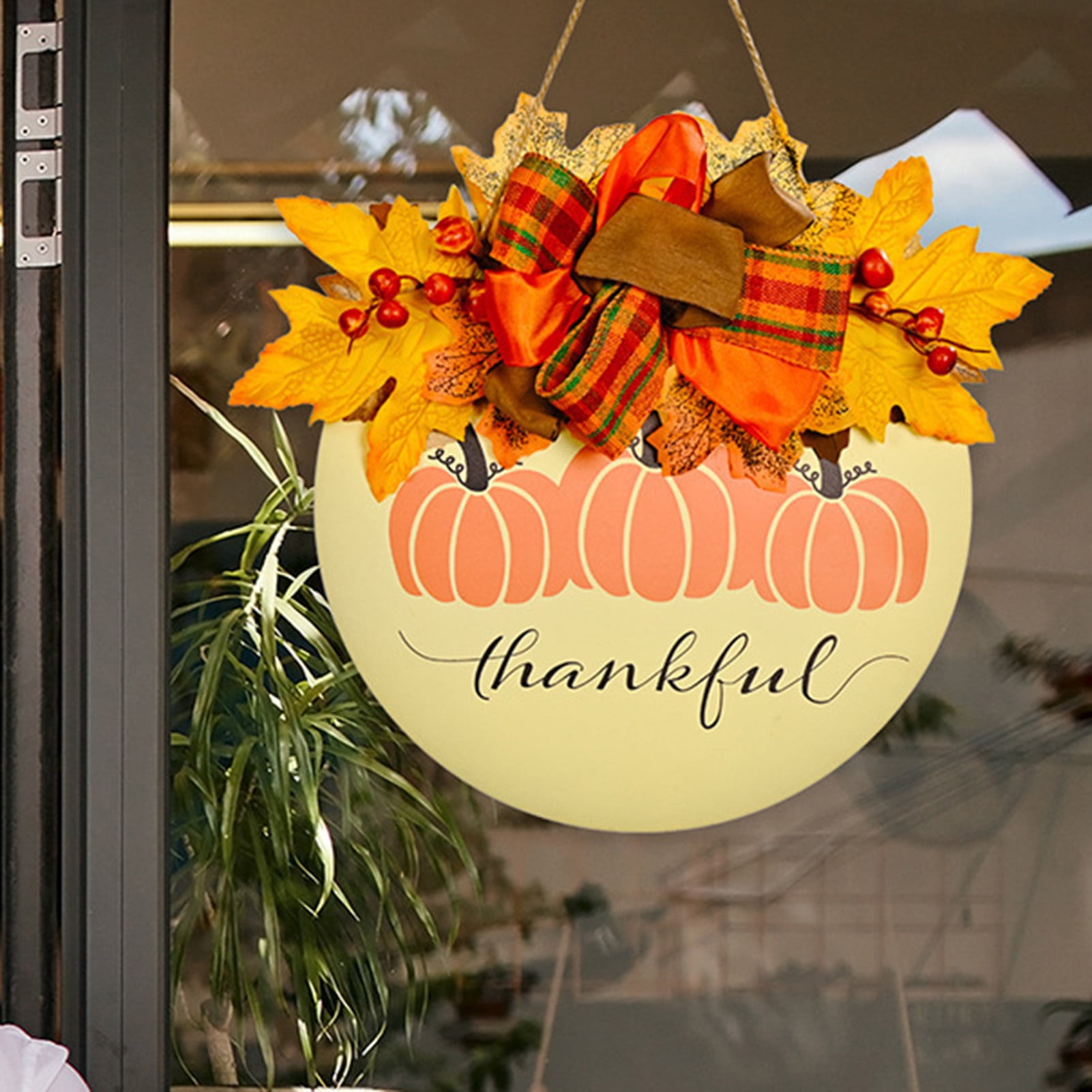 Cheers.US Fall Door Hanger Thanksgiving Door Decorations Fall Wreaths ...