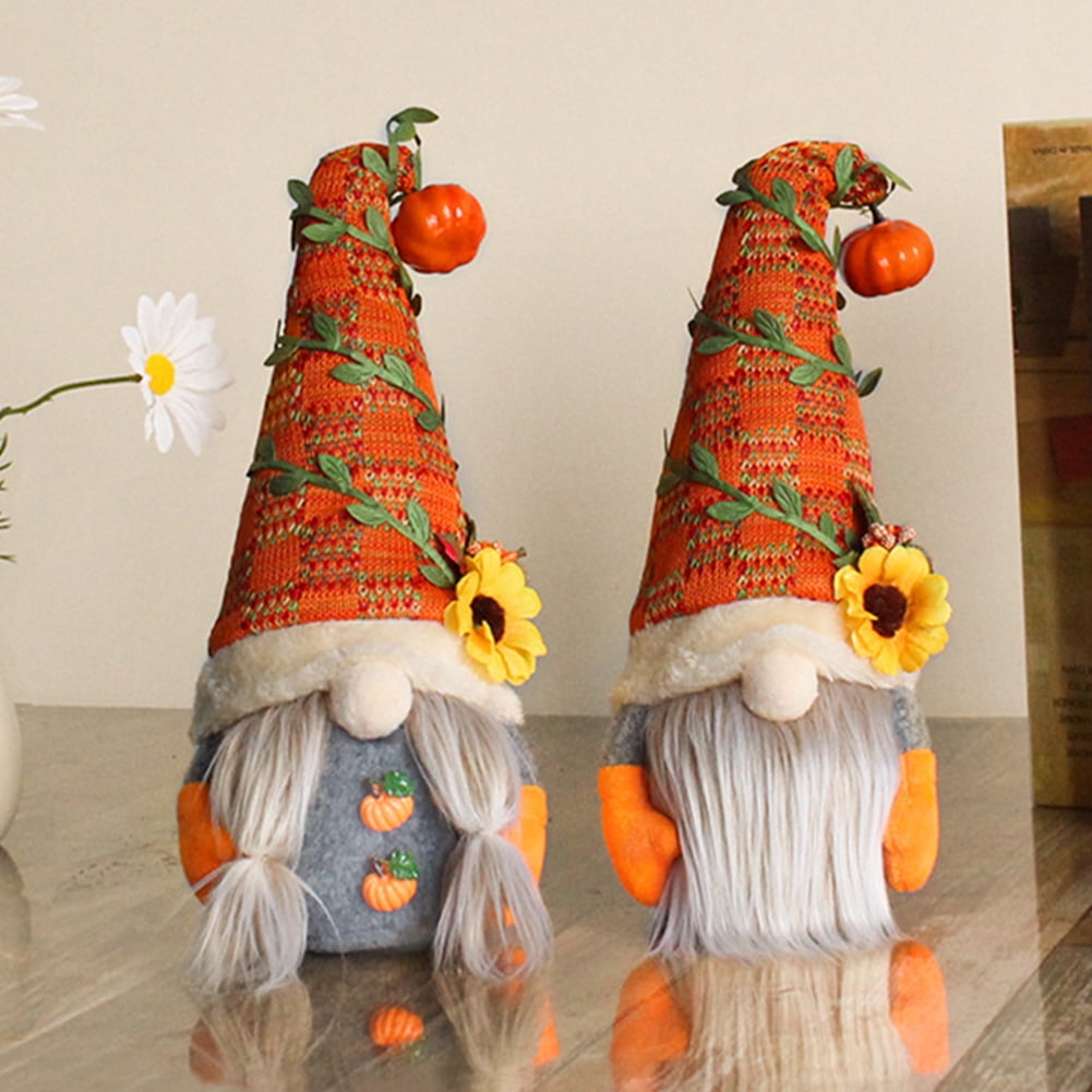 Cheers.US Fall Thanksgiving Plush, Fall- Plush with Pumpkin Decor ...