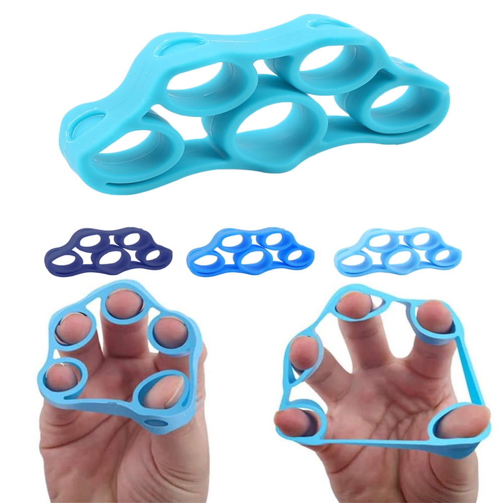 Cheers.US Finger Exercise Finger Grip Finger Stretcher Resistance Bands ...
