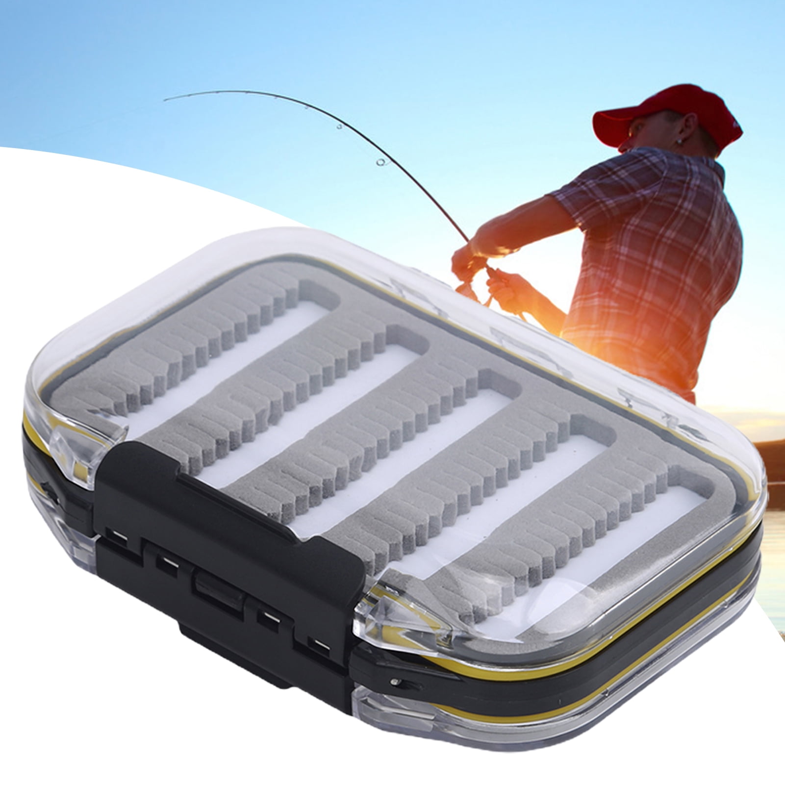 Cheers.US Fishing Lure Box Lightweight Pocket Size Practical Waterproof ...