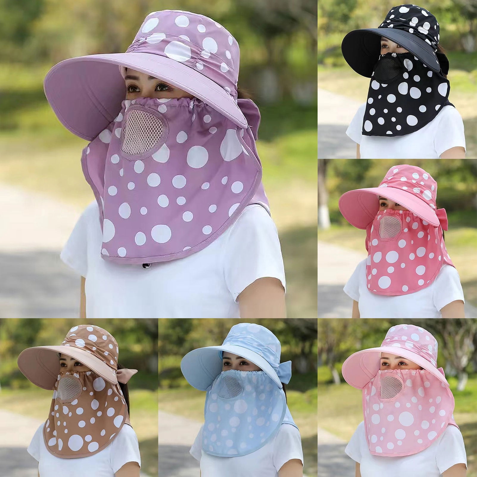 Cheers US Fishing Sun Hats for Women & Men Wide Brim UV Outdoor Summer ...