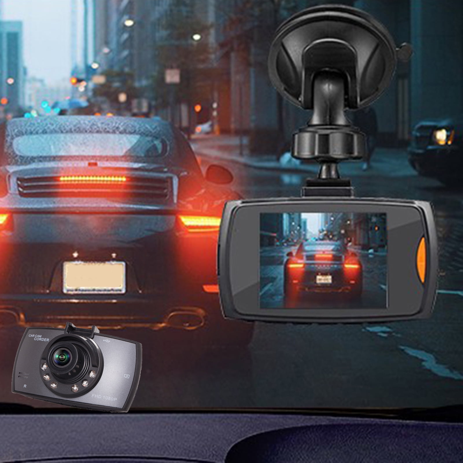 Cheers.US G30 H300 Driving Recorder Display Car DVR Night Vision Cycle ...