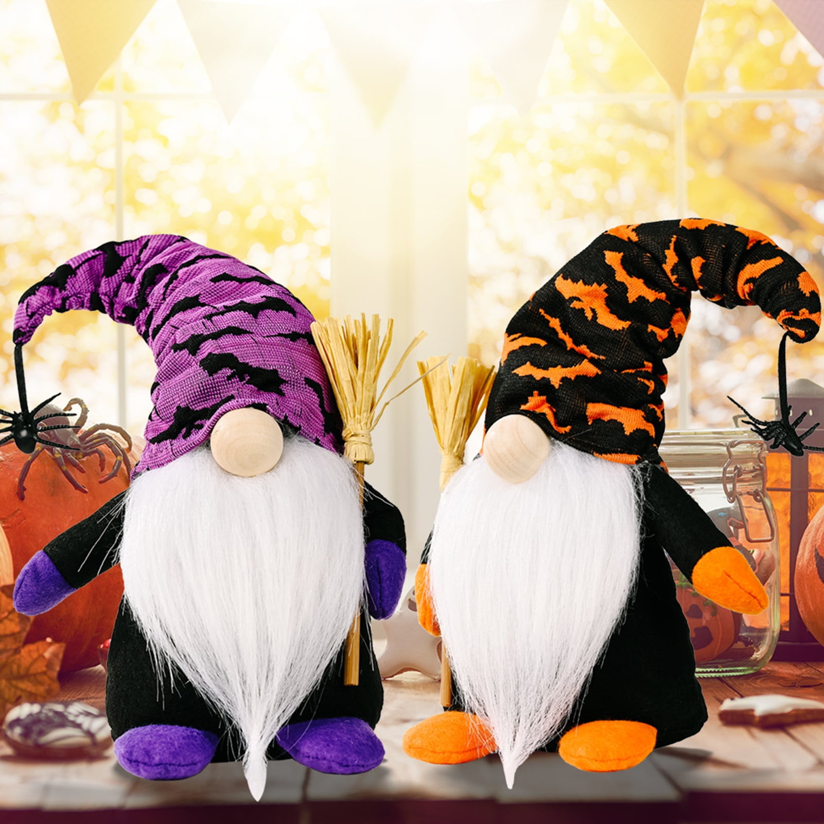 Cheers.US Halloween Plush Gnome Standing Halloween Gnome Halloween ...