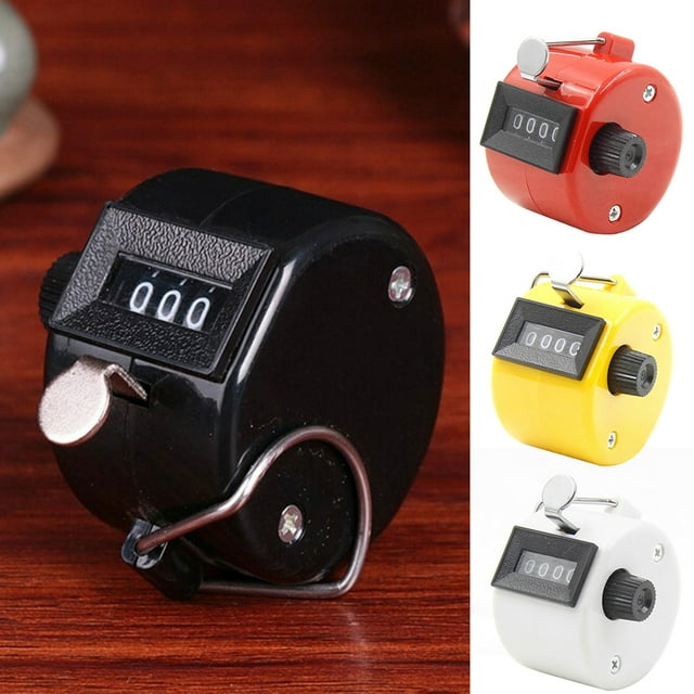 Cheers.US Hand Tally Counter 4-Digit Tally Counters Mechanical Palm ...