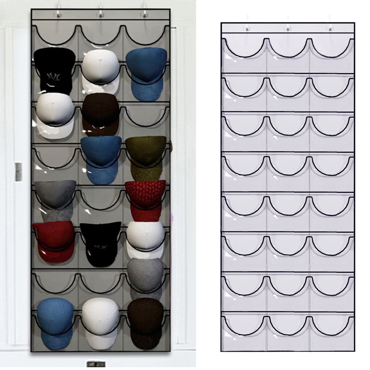 Cheers US Hat Rack for Baseball Caps, Cap Organizer for Door and Wall ...