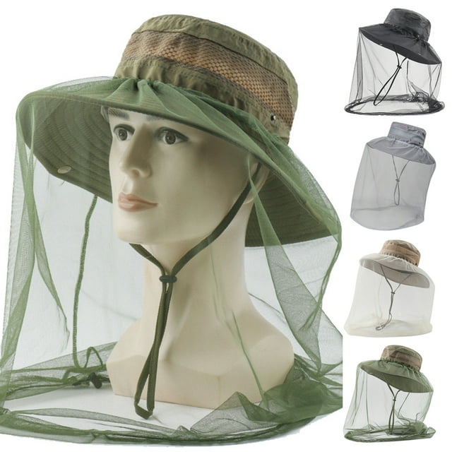 Cheers.US Head Net Hat - Safari Hat Sun Hat Bucket Hat Fishing Hat with ...