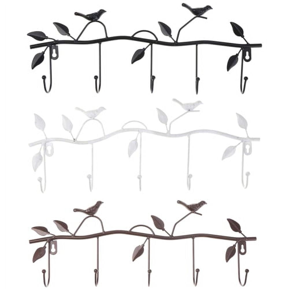 Cheers US Hook Rack, Coat Rack Wall Mounted - 5 Hooks, Heavy Duty ...
