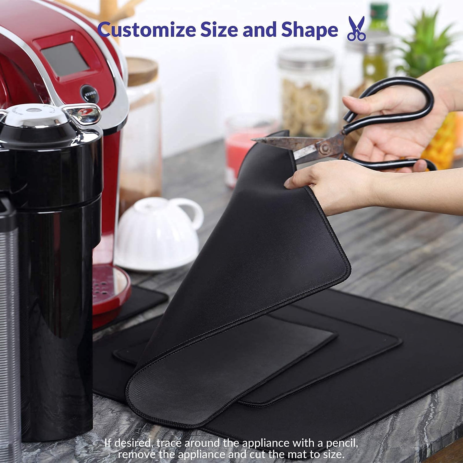 Cheers US Kitchen Appliance Slide Mat,Easy Moving Storage Small ...