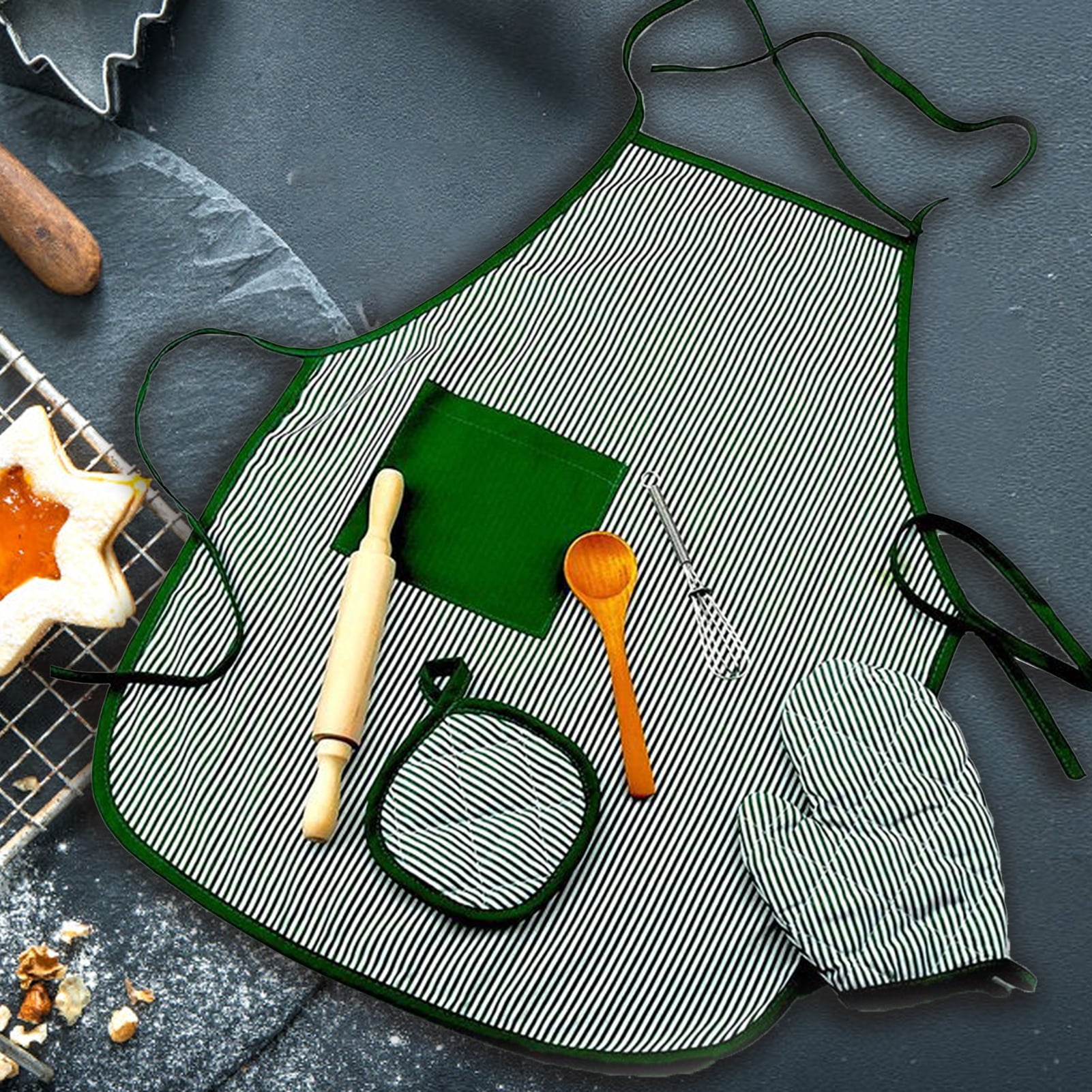 Cheers US Kitchen Pretend Play Toys, Kids Cooking and Baking Set with ...