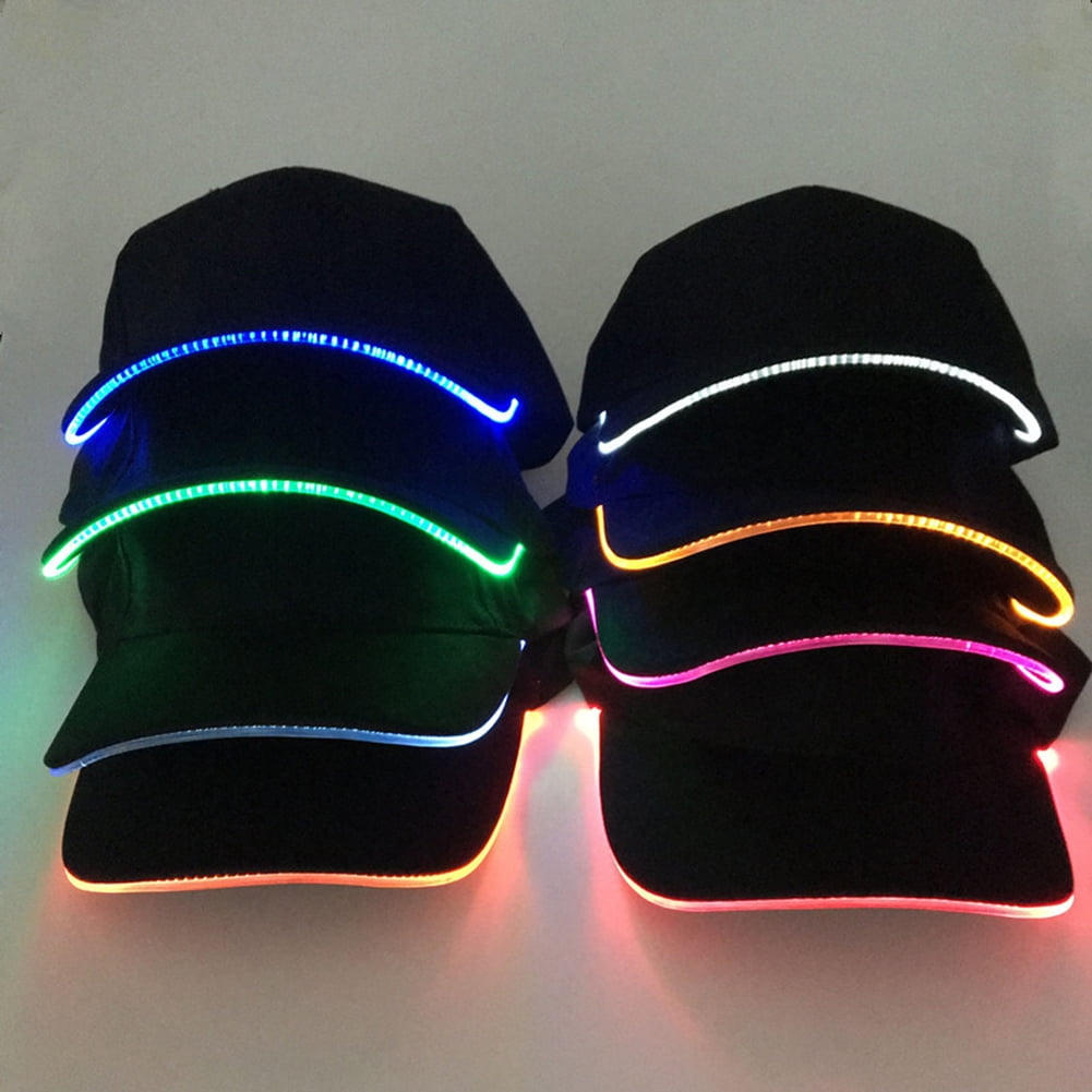 Cheers.US Light Up Hat, 8 Colors LED Hat Luminous Baseball Caps Unisex ...