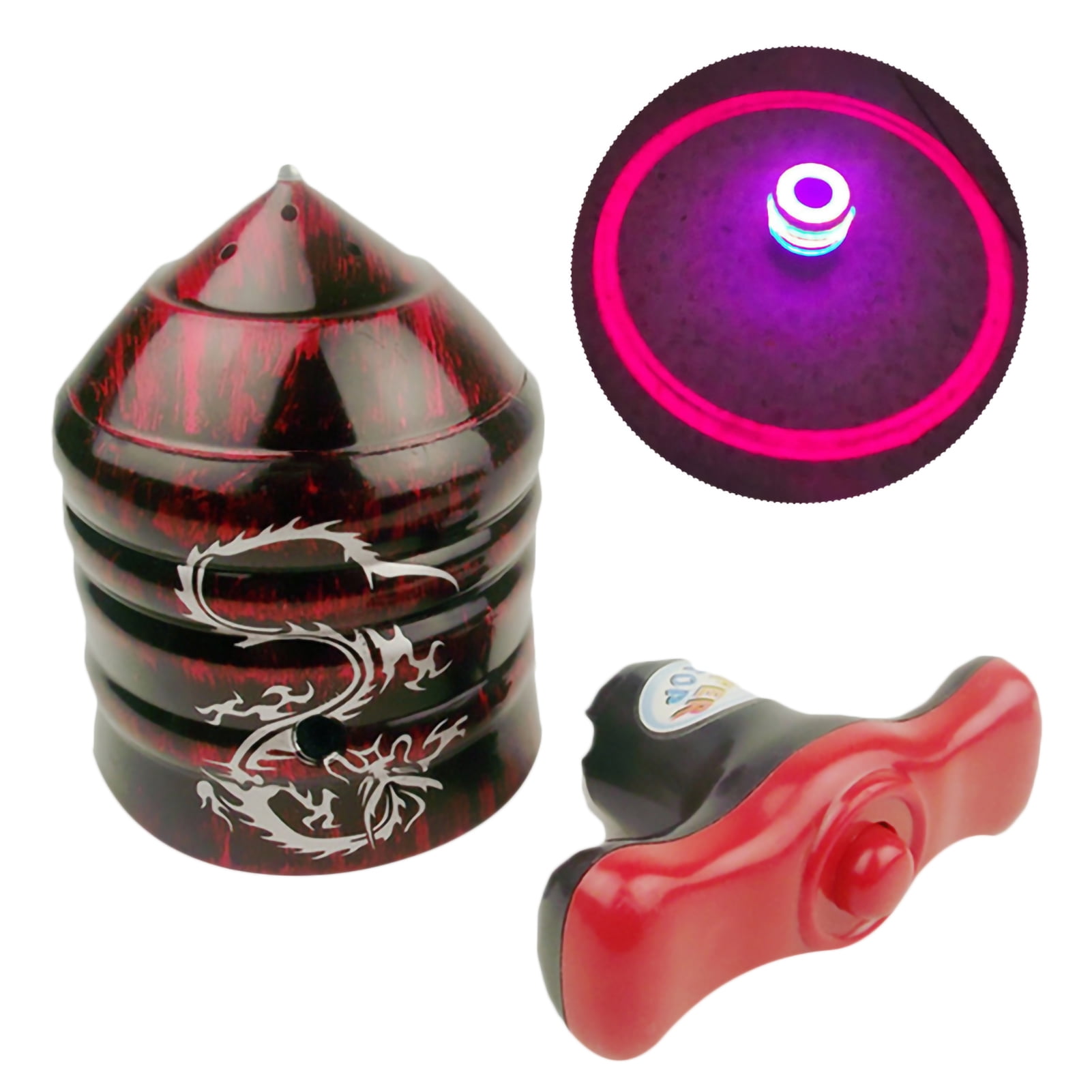 Cheers.US Magic Spinning Top Gyro Spinner Laser LED Music Flash Light ...