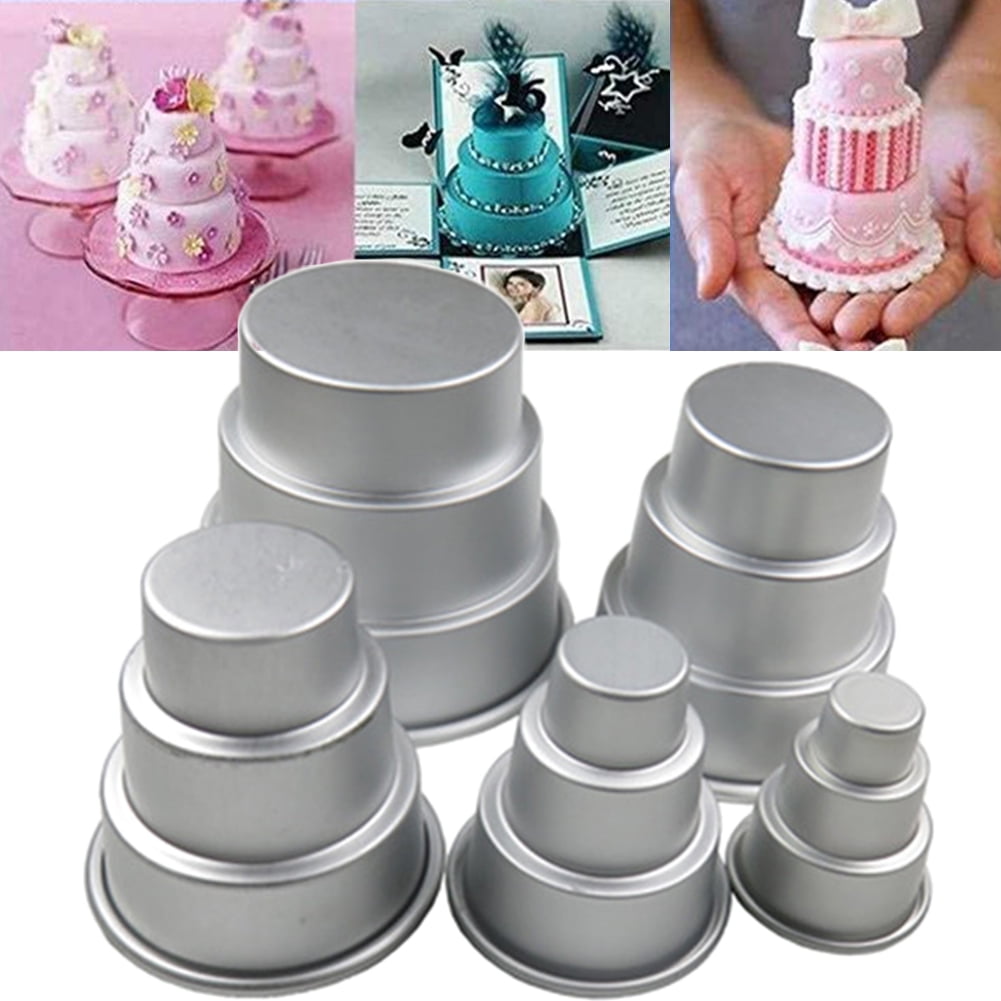 Cheers.US Mini 3-Tier Cupcake Pudding Cookie Mold Chocolate Cake Mold ...