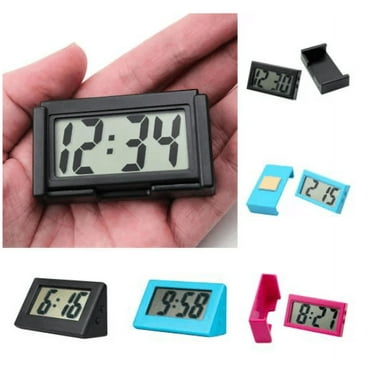 Car Dashboard Digital Clock - Small LED Clocks Vehicle Adhesive Time ...