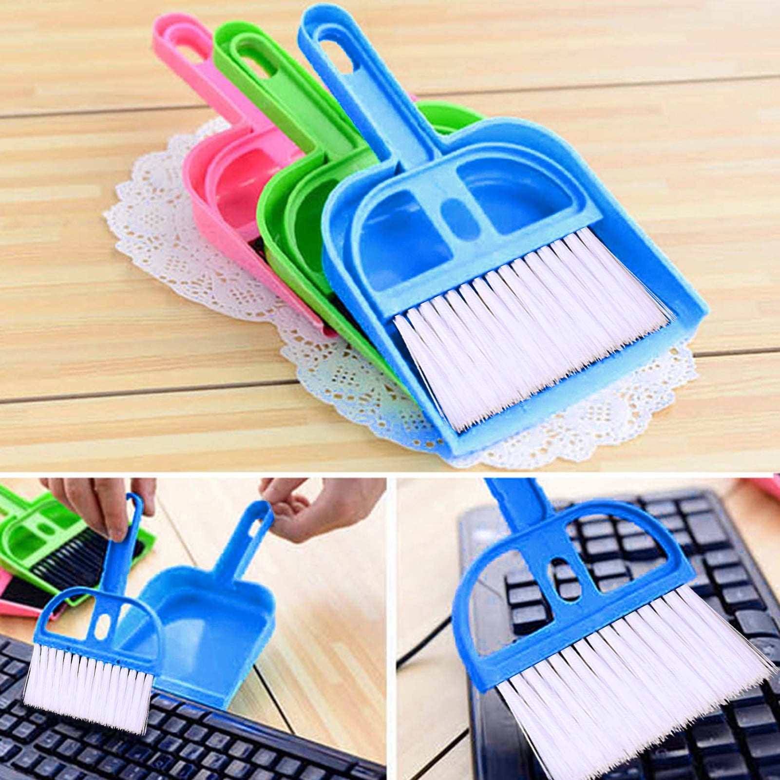 Cheers.US Mini Small Broom Dustpan with Shovel Set Keyboard Computer ...
