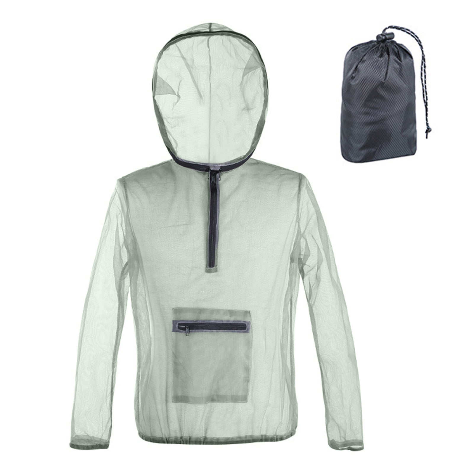 Cheers US Mosquito Net Jacket w/ Hood Mesh Bug Suit for Outdoor from ...