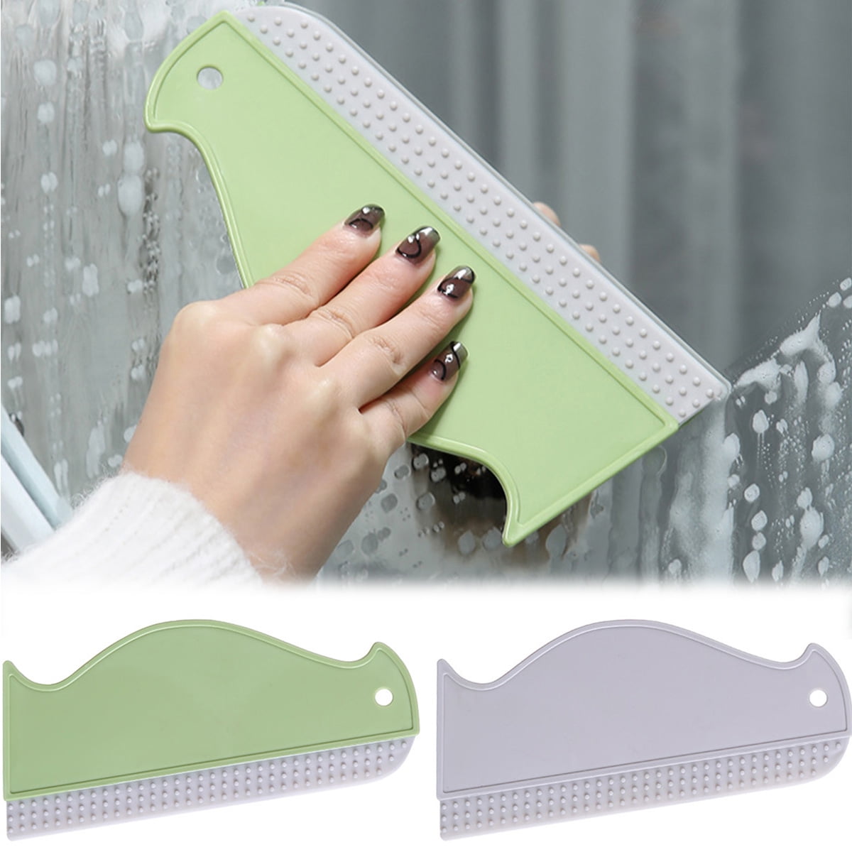 Cheers US Multi-Purpose Silicon Squeegee Shower Squeegee, Hand Held ...