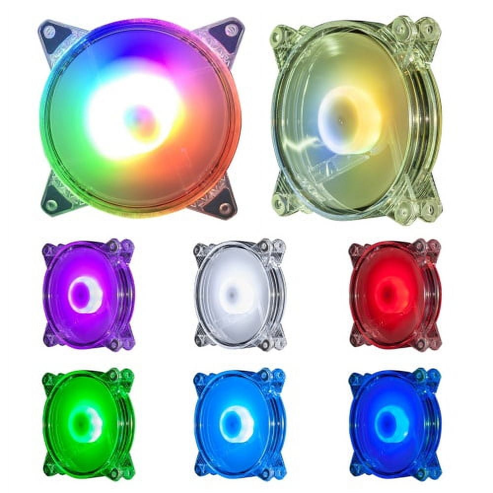 Cheers.US Noiseless Heat Sink Powerful Cool LED Light Computer Case ...