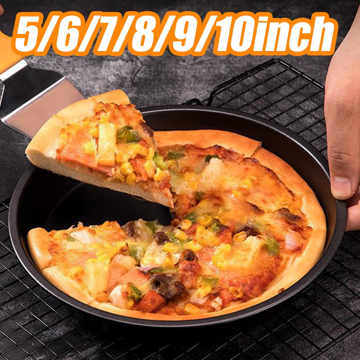 Cheers US Pizza Pan with Handles - killet for Baking, Roasting, Frying ...