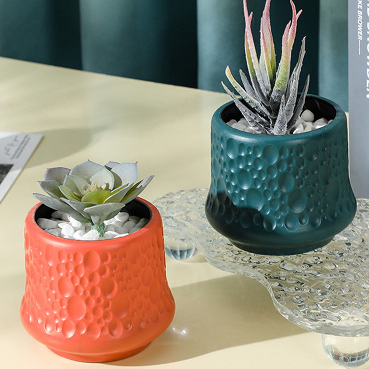 Cheers US Plastic Planters Flower Pot, Large Nordic Style Garden Plant ...