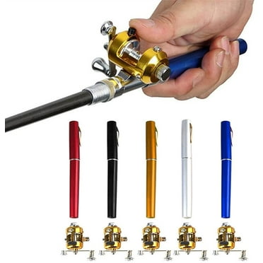 Opolski Portable Mini Telescopic Pocket Pen Ice Fishing Rod Fish Pole ...