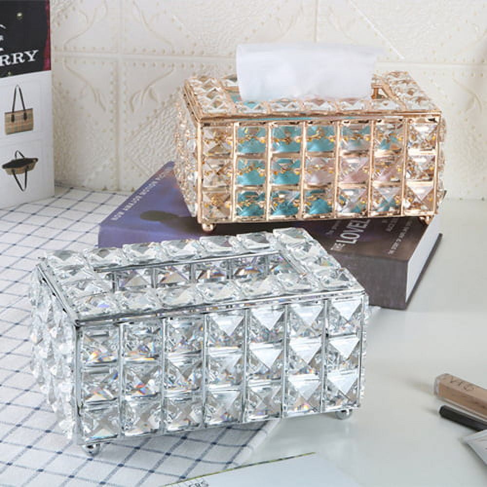 Cheers.US Rectangular Crystal Tissue Box Cover, Decorative Toliet Paper ...