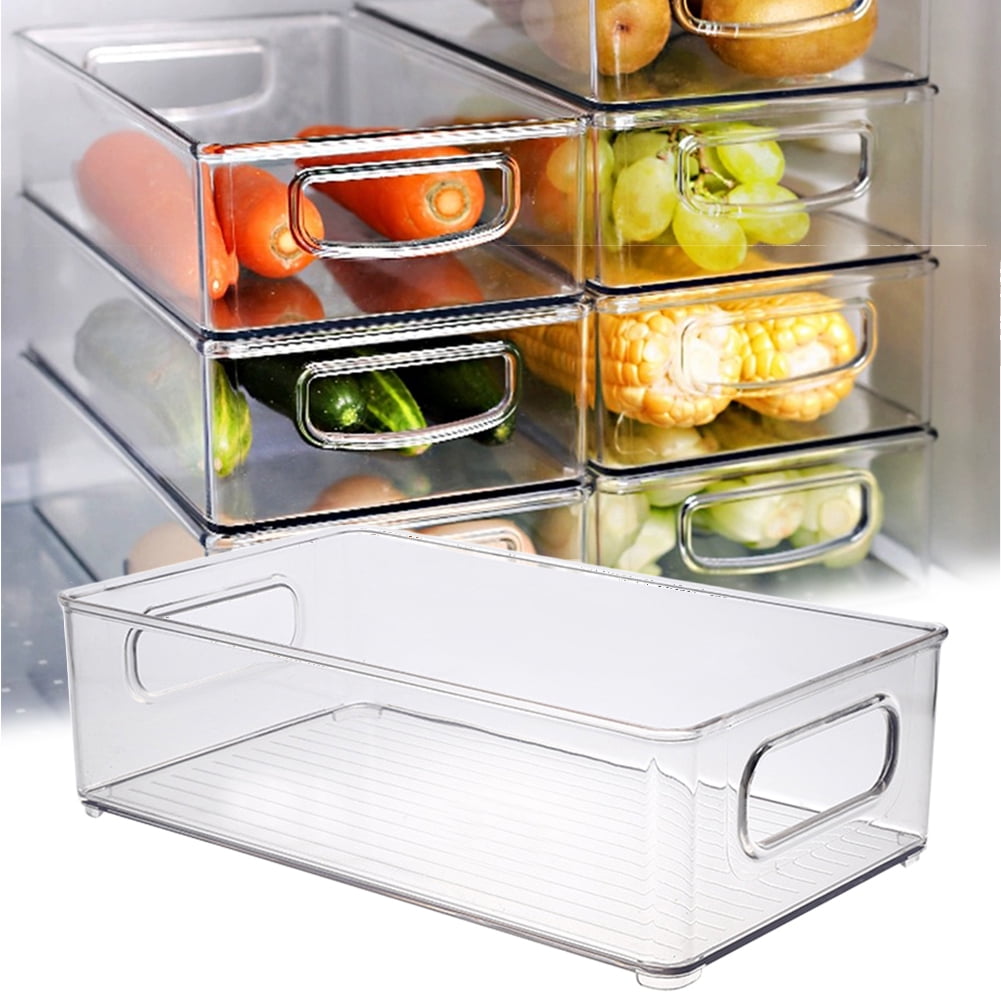 Cheers.US Refrigerator Organizer Bins, Organizer Bins Stackable Fridge ...
