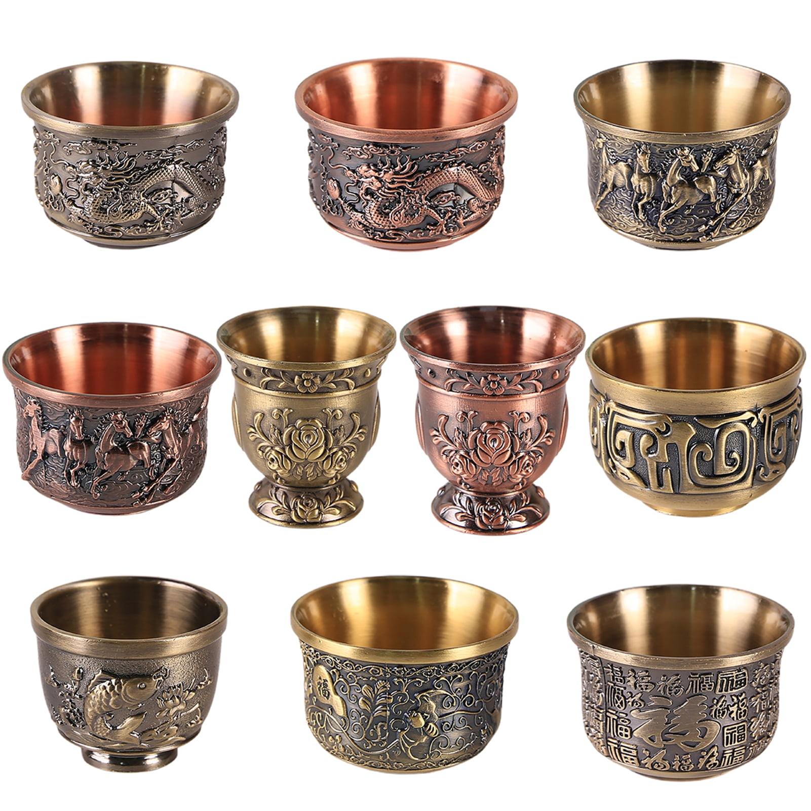 Cheers US Retro Teacup, Zinc Alloy Rhinestone Metal Crafts Gifts Home ...