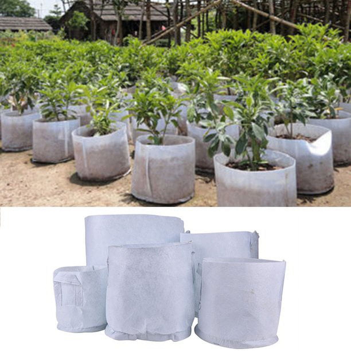 Cheers.US Round Fabric Pots Smart Root Pouch Pot Felt Grow Bag ...