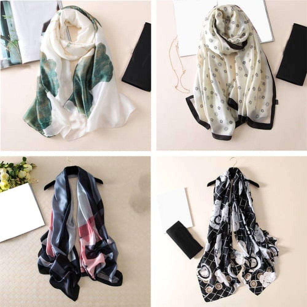Cheers.US Scarfs for Women Lightweight Fashion Scarves Print Floral ...