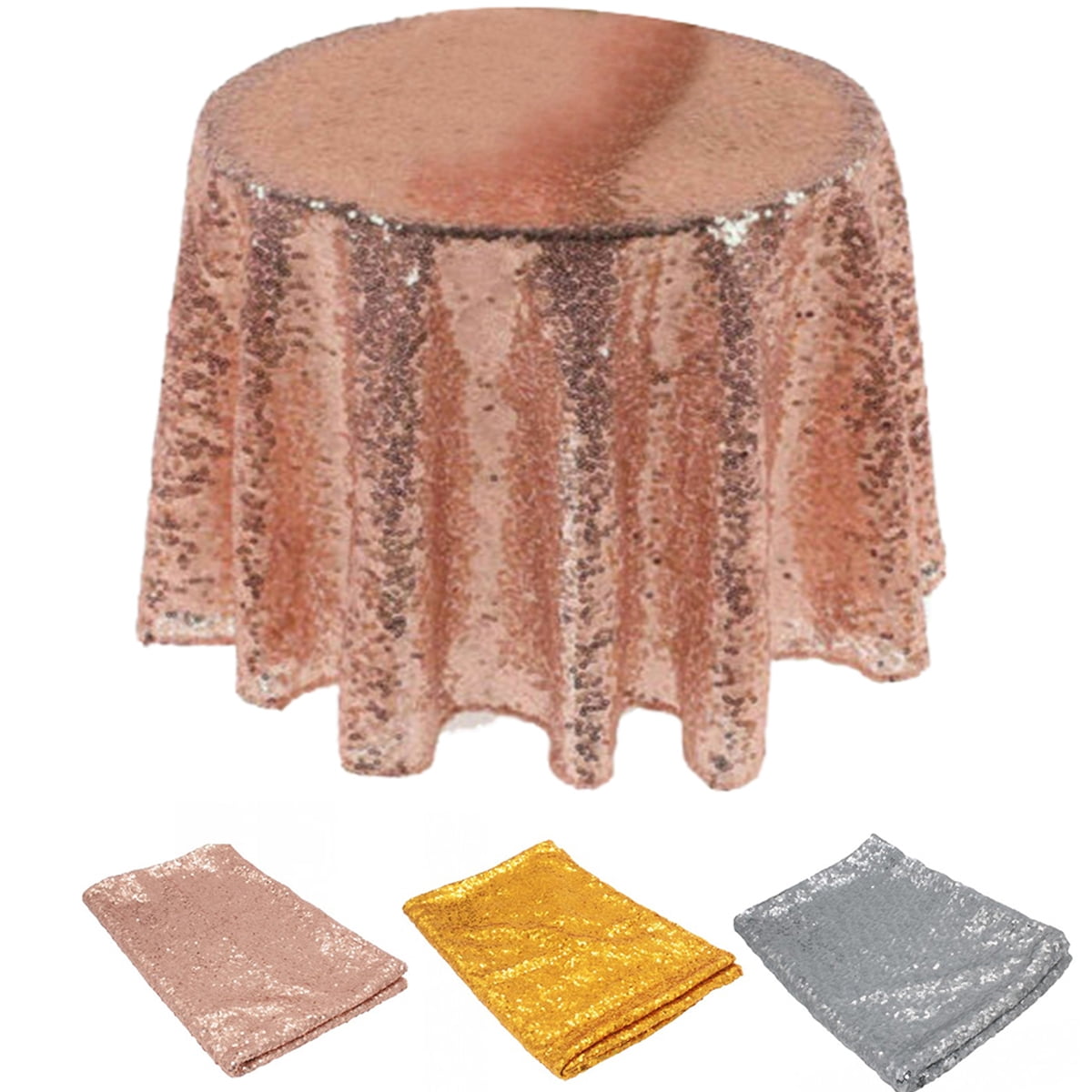 Cheers US Sequin Tablecloth Glitter Table Cover Metallic Sequence Table ...