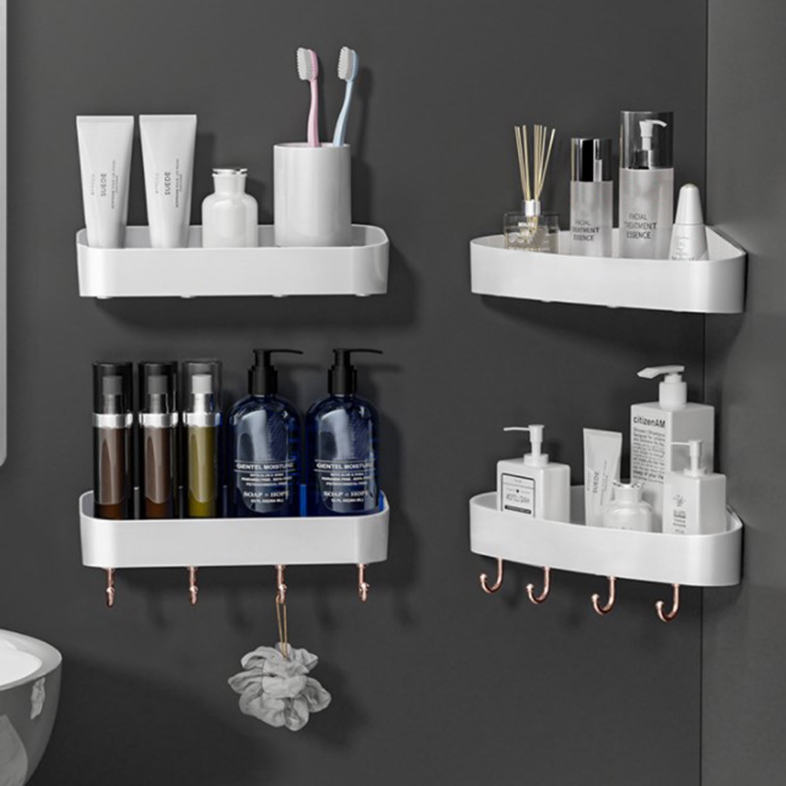 Cheers US Shower Corner Shelf Caddy Shower Organizer Corner No Drill ...