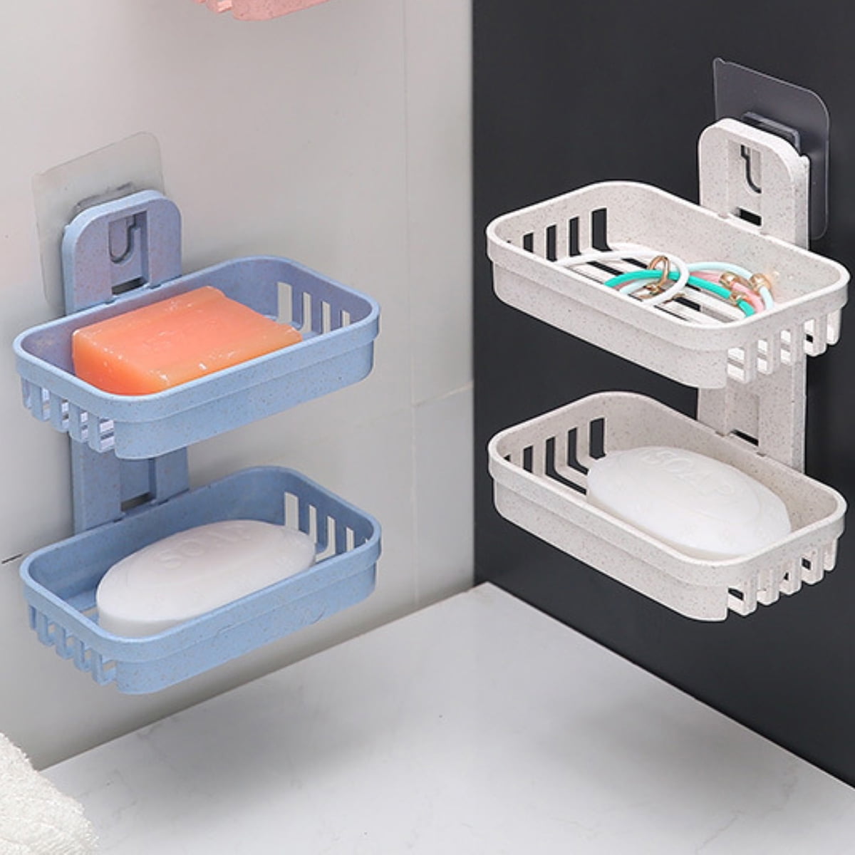 Cheers US Shower Soap Holder, Soap Dish with Draining Wall Mounted Bar ...