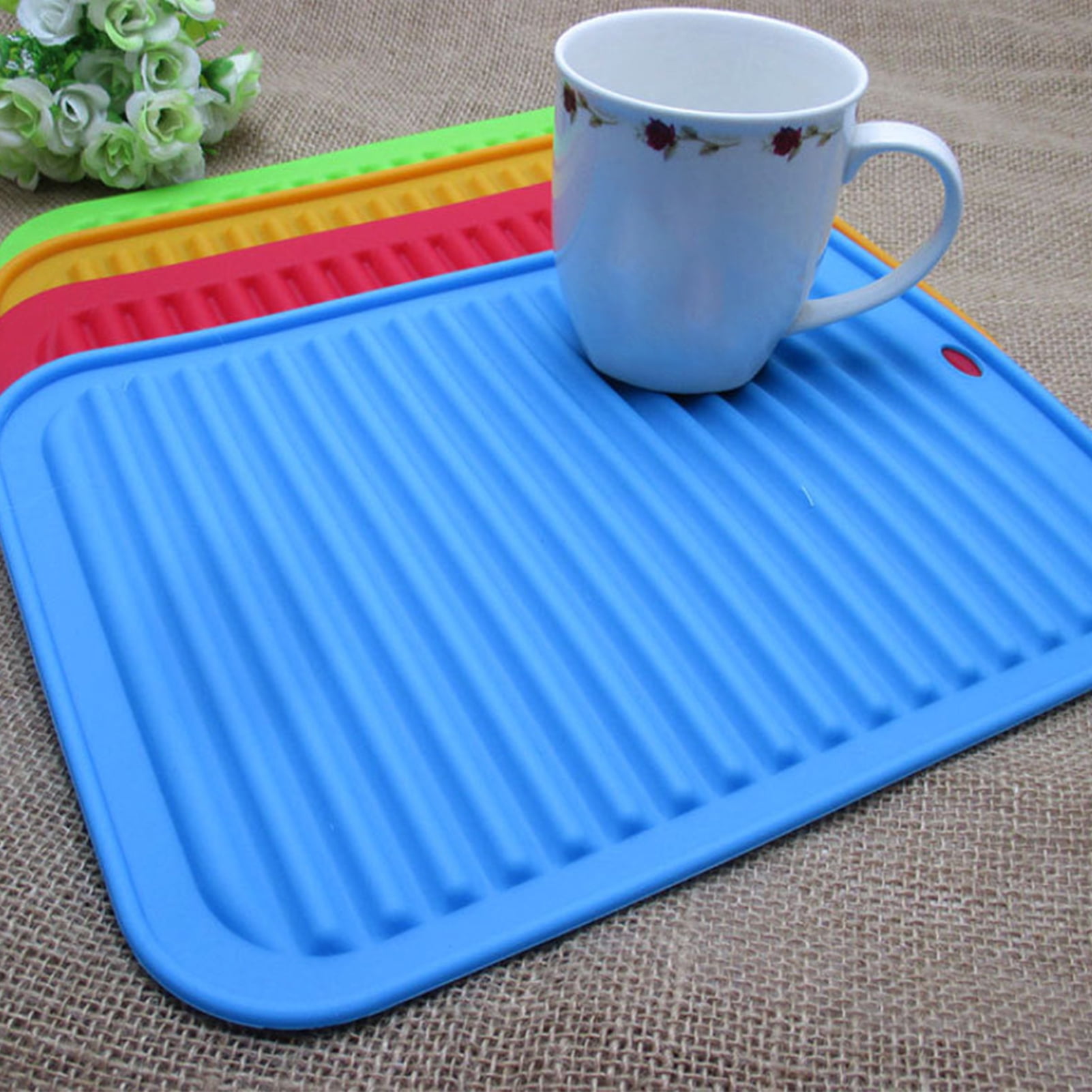 Cheers US Silicone Dish Drying Mat for Multiple Usage,Easy clean,Eco ...