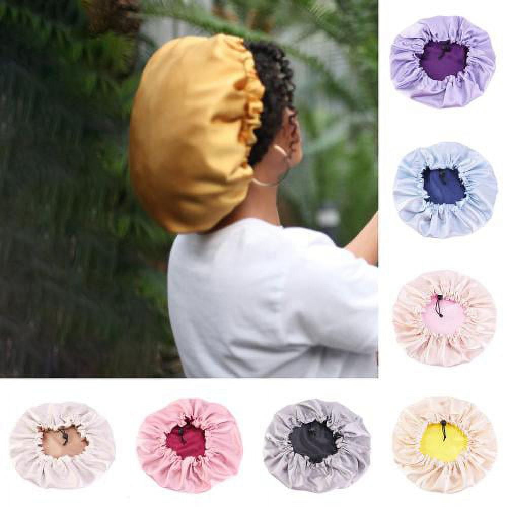 Cheers.US Silk Bonnet Night Cap Hair Bonnet Sleeping Silk Sleep Hat for ...