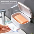 Cheers US Soap Dish for Shower Wall Mounted with Drain - Bar Soap ...