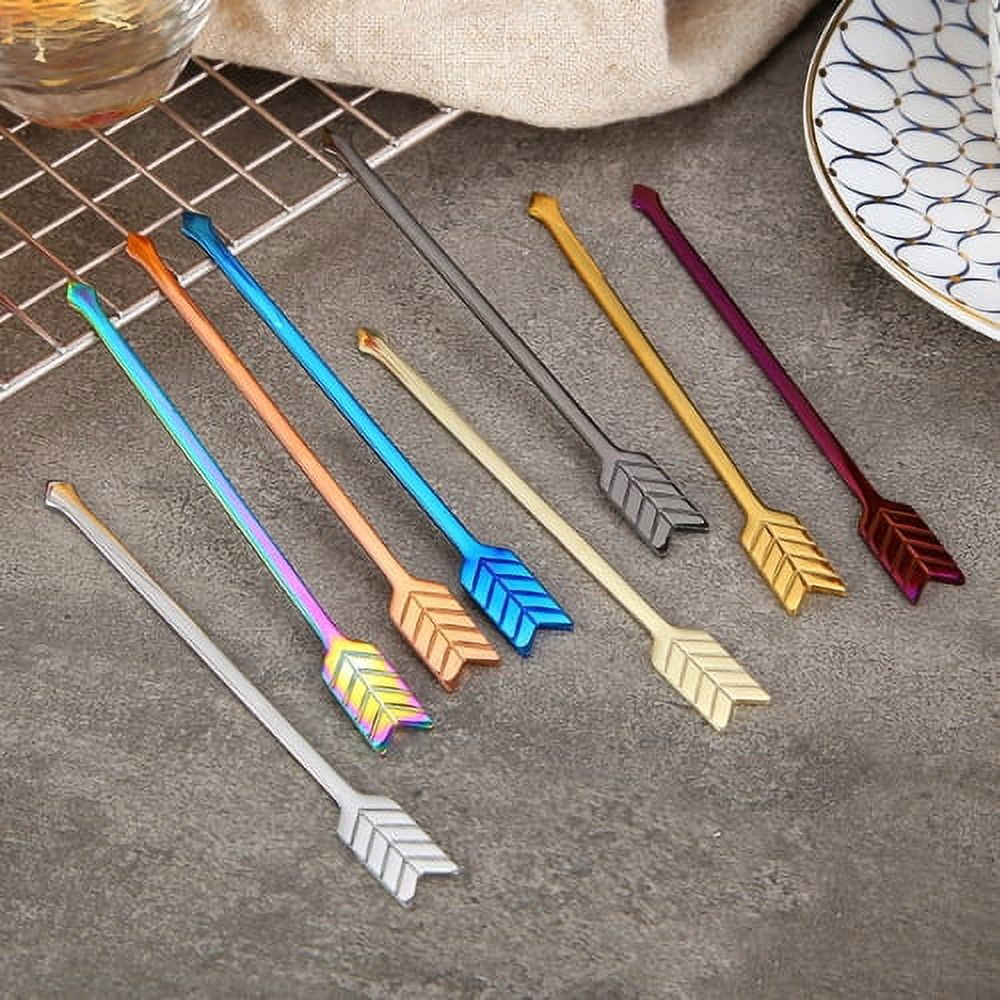 Cheers.US Stainless Steel Arrow Shape Picks Fruits Toothpicks Appetizer ...