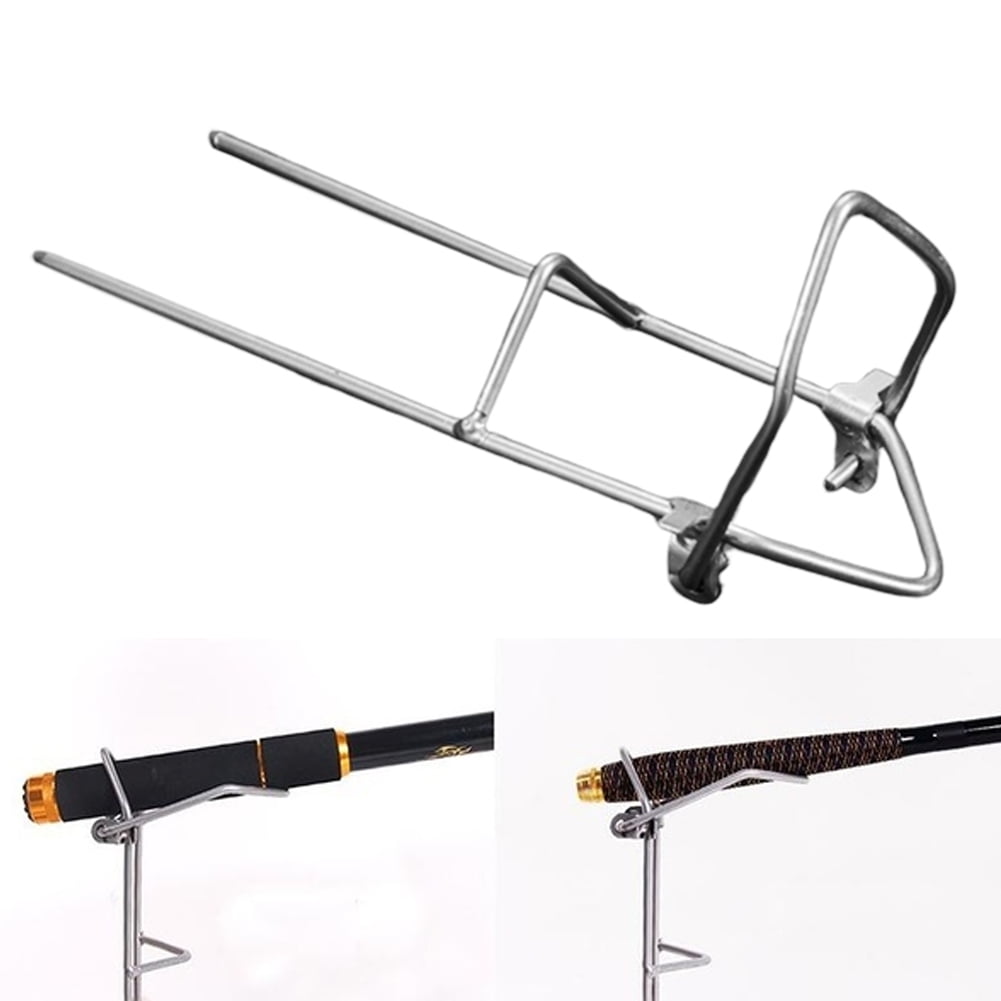Cheers.US Stainless Steel Fishing Rod Stand for Bank Fishing Adjustable ...