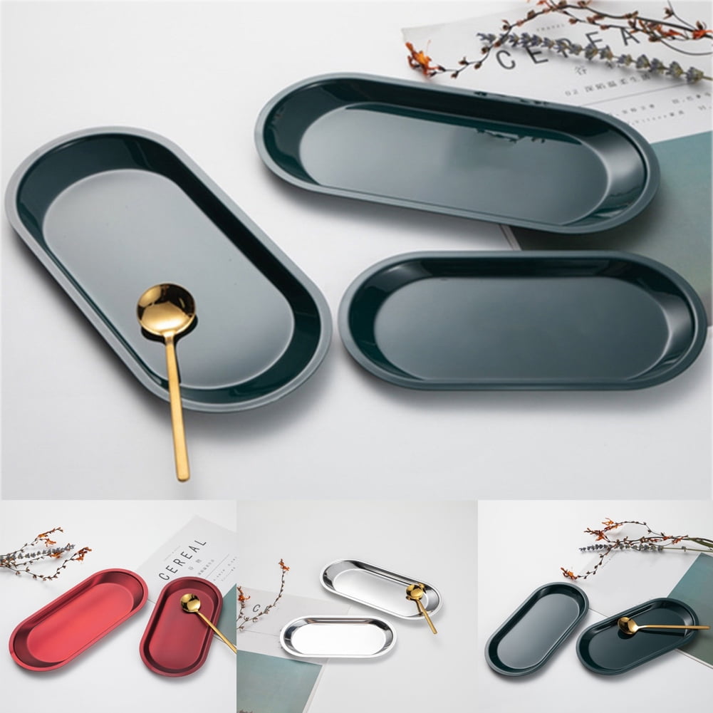 Cheers.US Stainless Steel Towel Tray Storage Tray Dish Plate Tea Tray ...