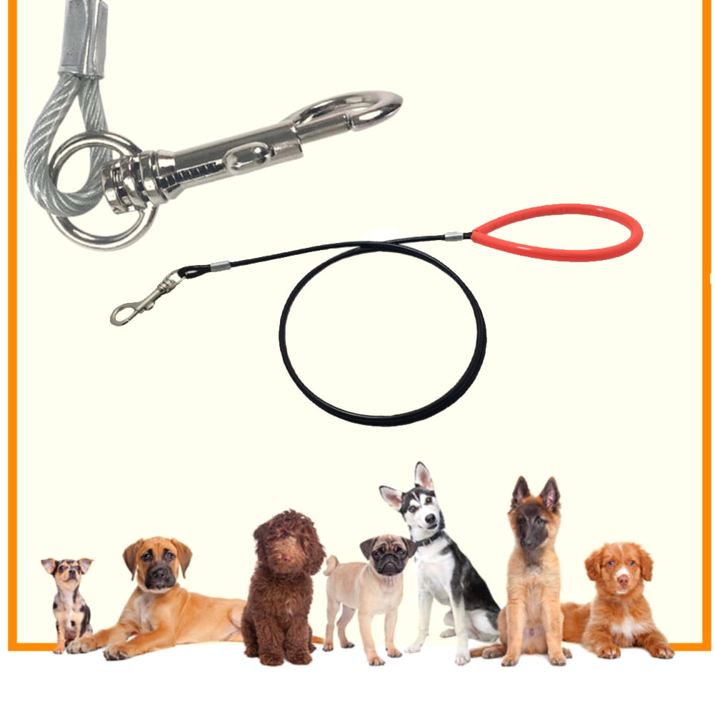 Cheers.US Steel Wire Anti-bite Chew Proof Dog Leash Cable and Soft ...